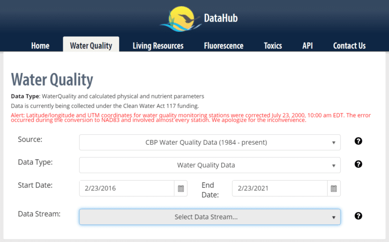 CMC data now available on the CBP Data Hub! - Chesapeake Monitoring ...